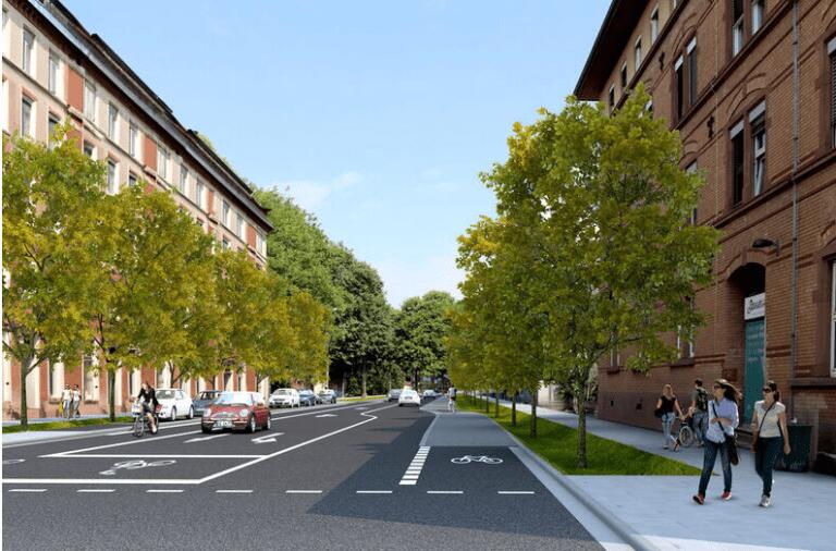 Erik Donner und Kathleen Herr zu der Bürgerbeteiligung "Mombacher Straße"