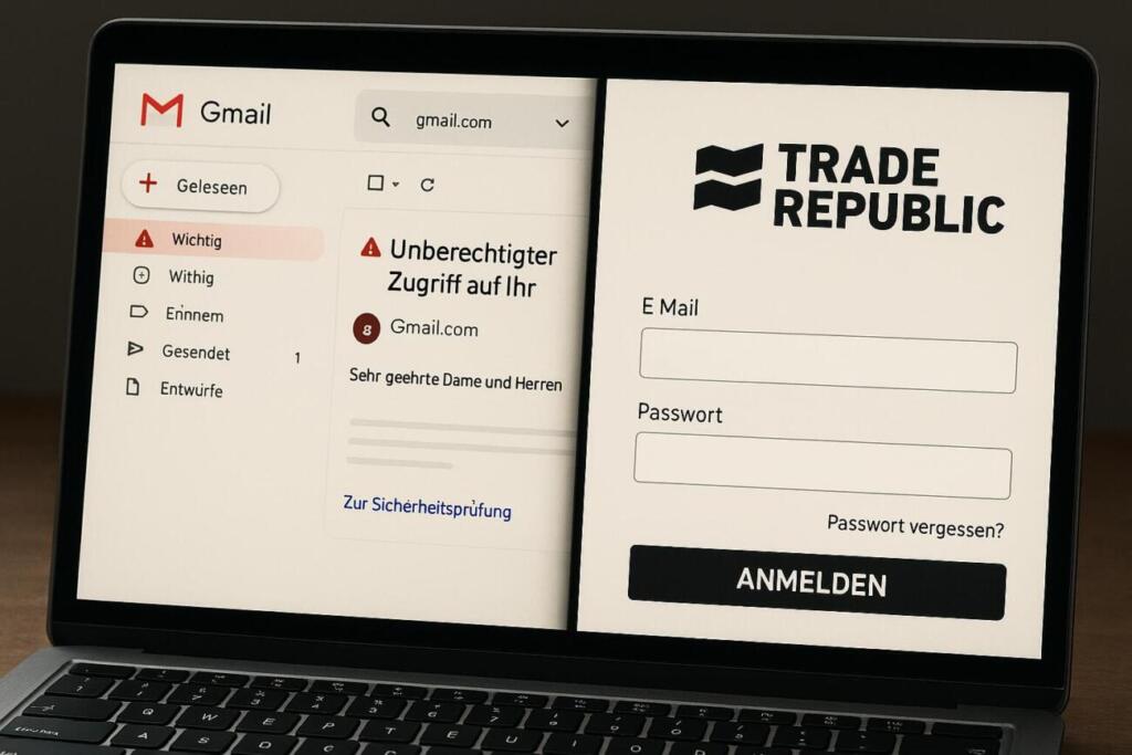 Aktuell Fake-Mails im Namen von Trade Republic unterwegs